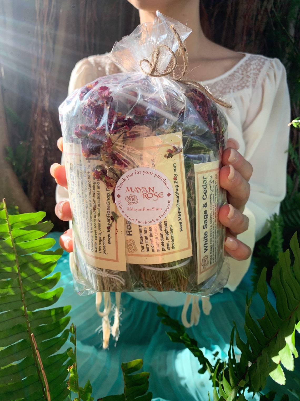 SAGE GIFT SET 11 Bundles Smudge Kit Free Shipping White | Etsy