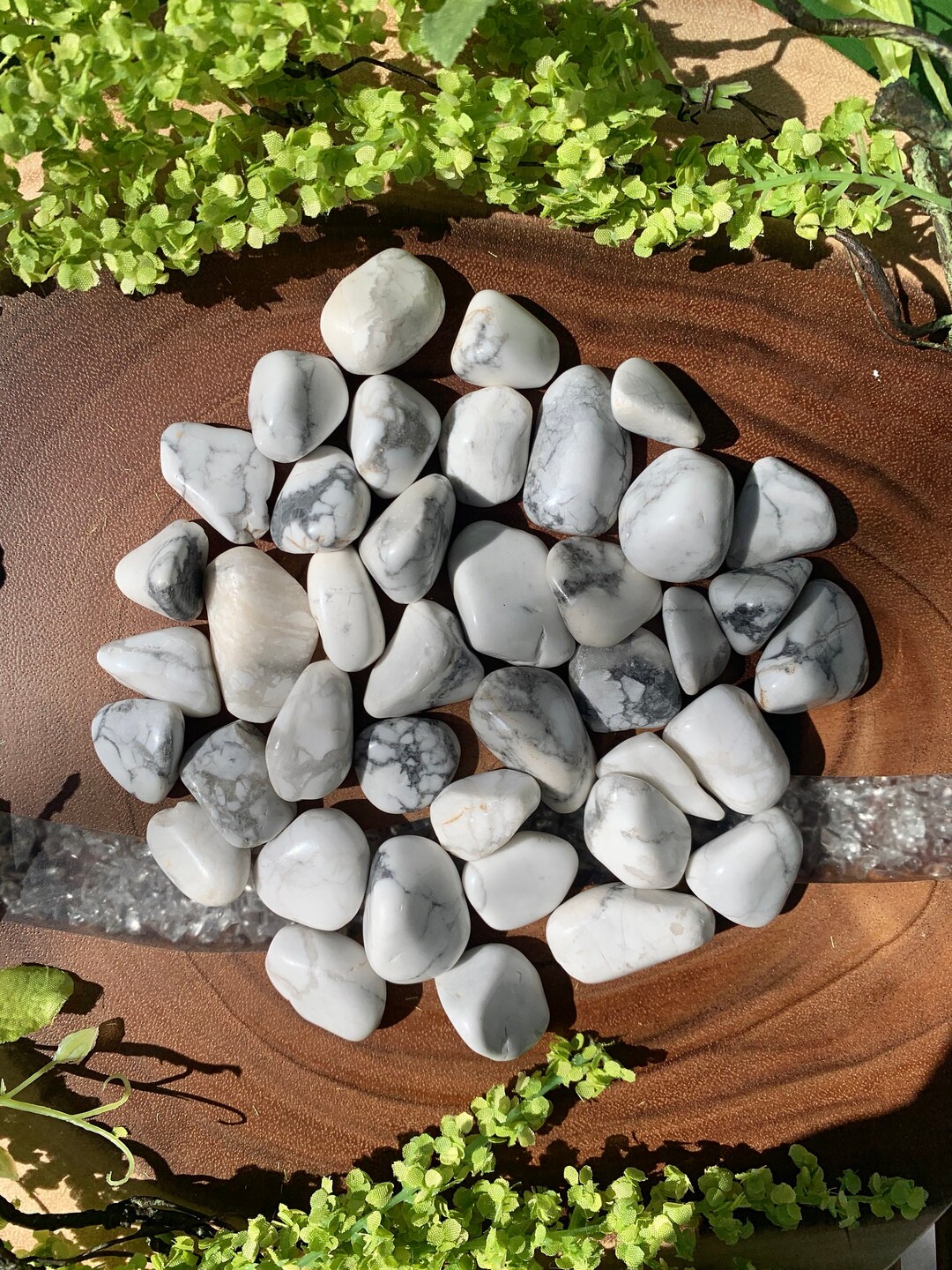 HOWLITE (grade A Natural) Tumbled Polished Stones Gemstone Rocks for ...