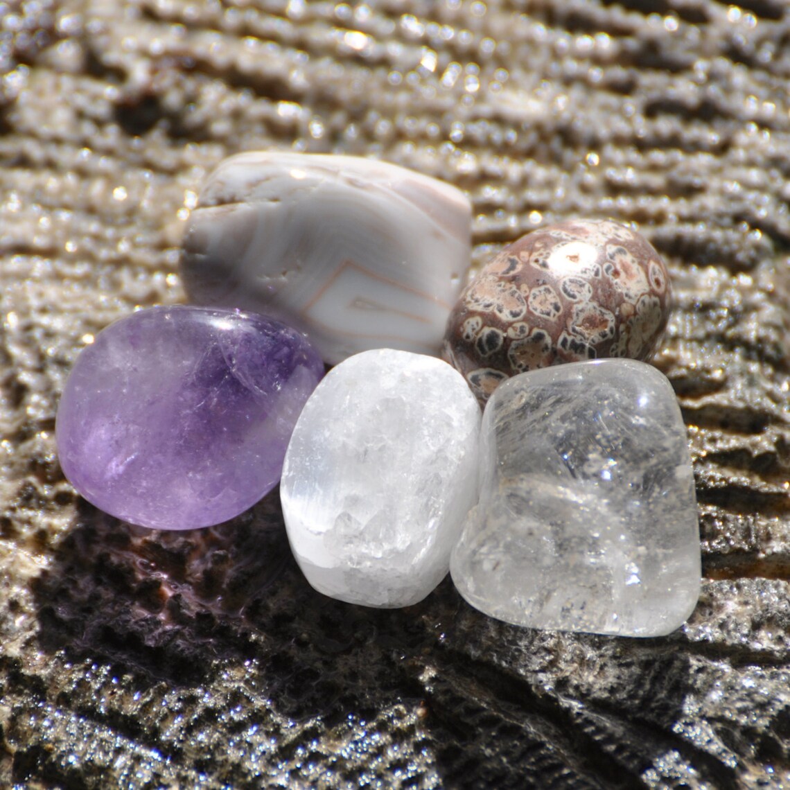 Crystals for Inner Peace & Wisdom Crystal Quartz Amethyst - Etsy