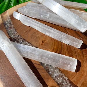 9 In. SELENITE Wand LARGE | Magic Fairy Wands | Crystal Healing ...