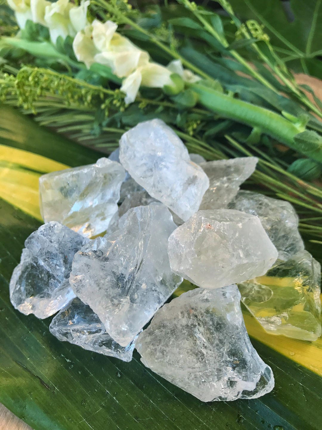 Raw CLEAR QUARTZ (grade A Natural) Rough Crystal Quartz Stones Gemstone ...