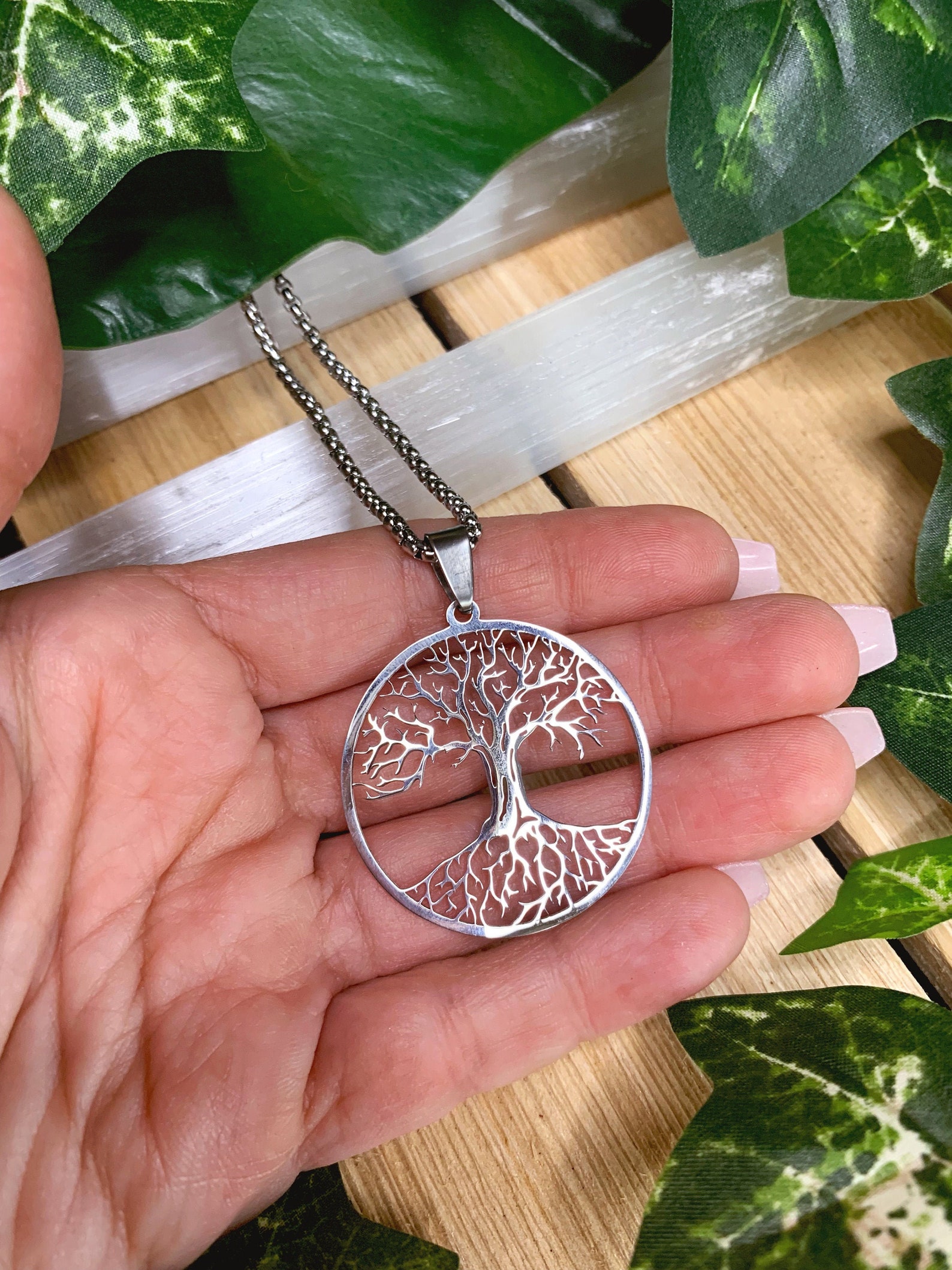 TREE of LIFE Silver Necklace | Silver Tree Pendant, Tree Jewelry ...