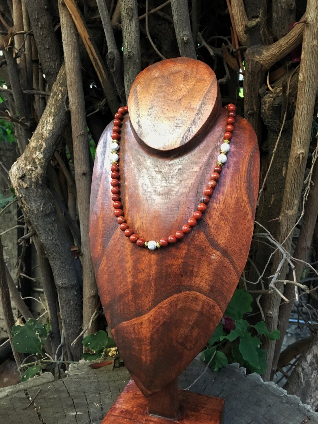 ROOT CHAKRA Red Jasper Necklace | Chakra Healing Jewelry for Grounding ...