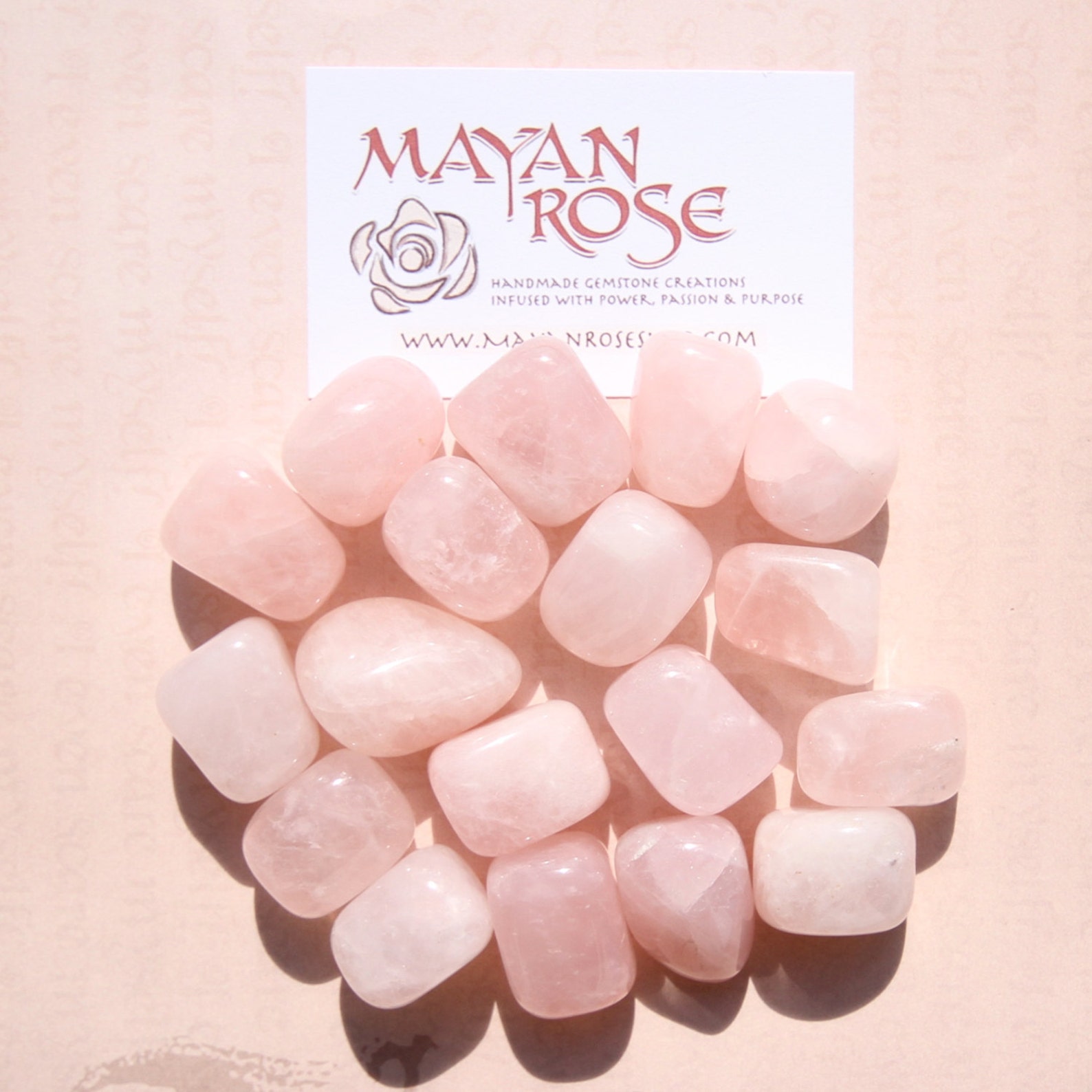 ROSE QUARTZ grade A Natural Tumbled Polished Stones Gemstone - Etsy