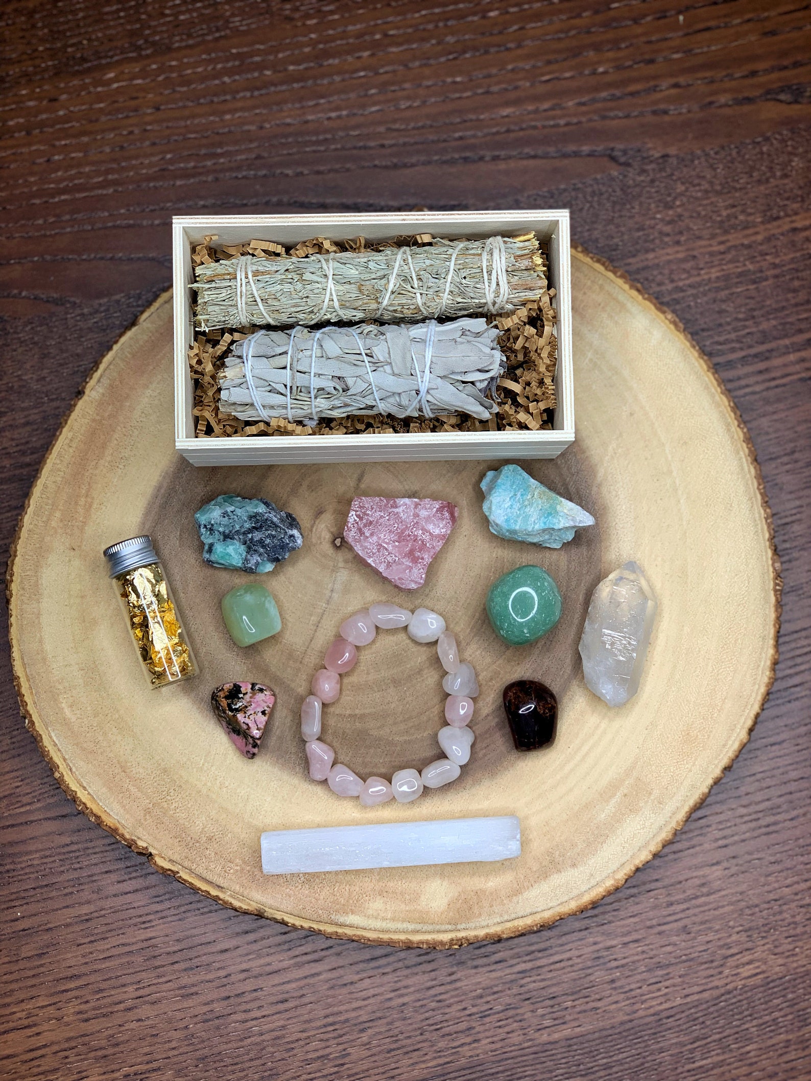 Self Love Crystal Kit Crystals for Love Heart Chakra | Etsy
