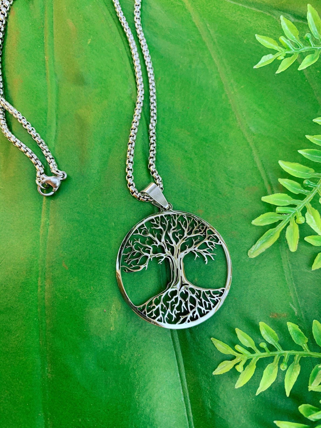 TREE of LIFE Silver Necklace | Silver Tree Pendant, Tree Jewelry ...