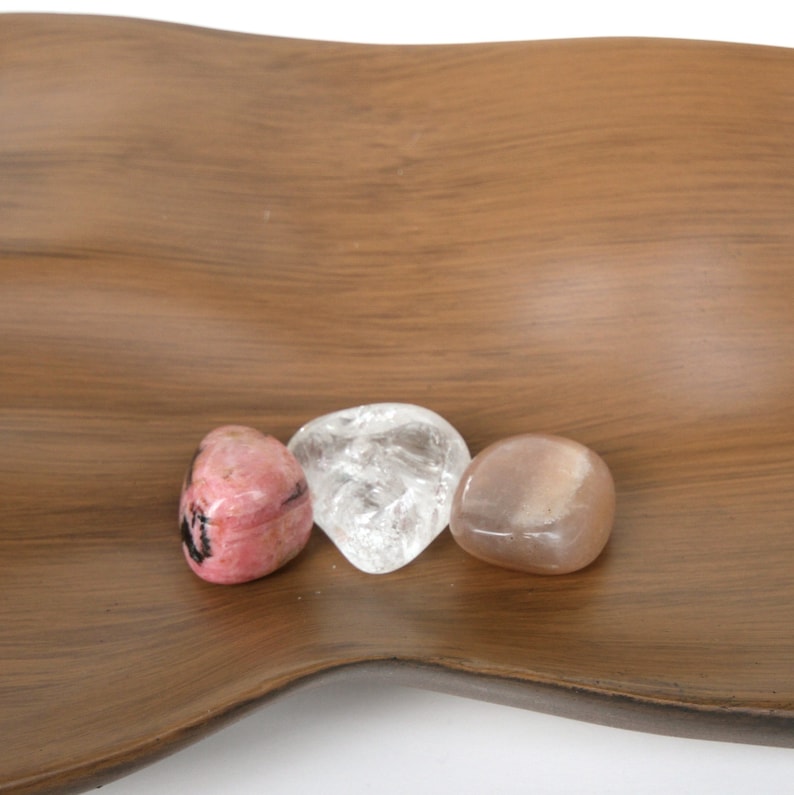 CANCER 3-in-1 Gemstone Necklace Set W/ Moonstone, Rhodonite, Clear ...