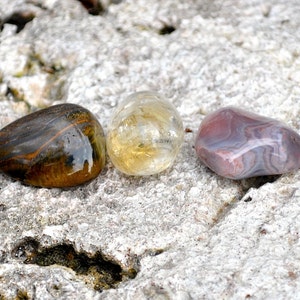 GEMINI Zodiac Gift Set 1 | TIGER EYE & Citrine Crystal Healing Bracelet ...