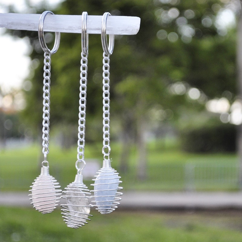 Crystal Keychain - Etsy