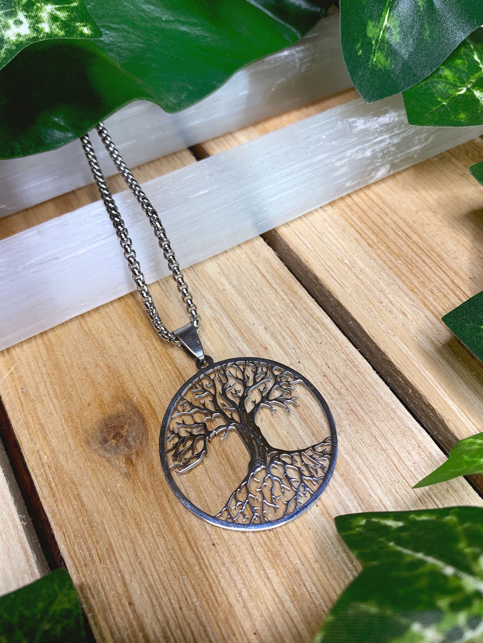 TREE of LIFE Silver Necklace | Silver Tree Pendant, Tree Jewelry ...