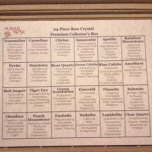 Raw Crystal Collectors Box Crystal Kit Crystal Gift Set Meditation ...