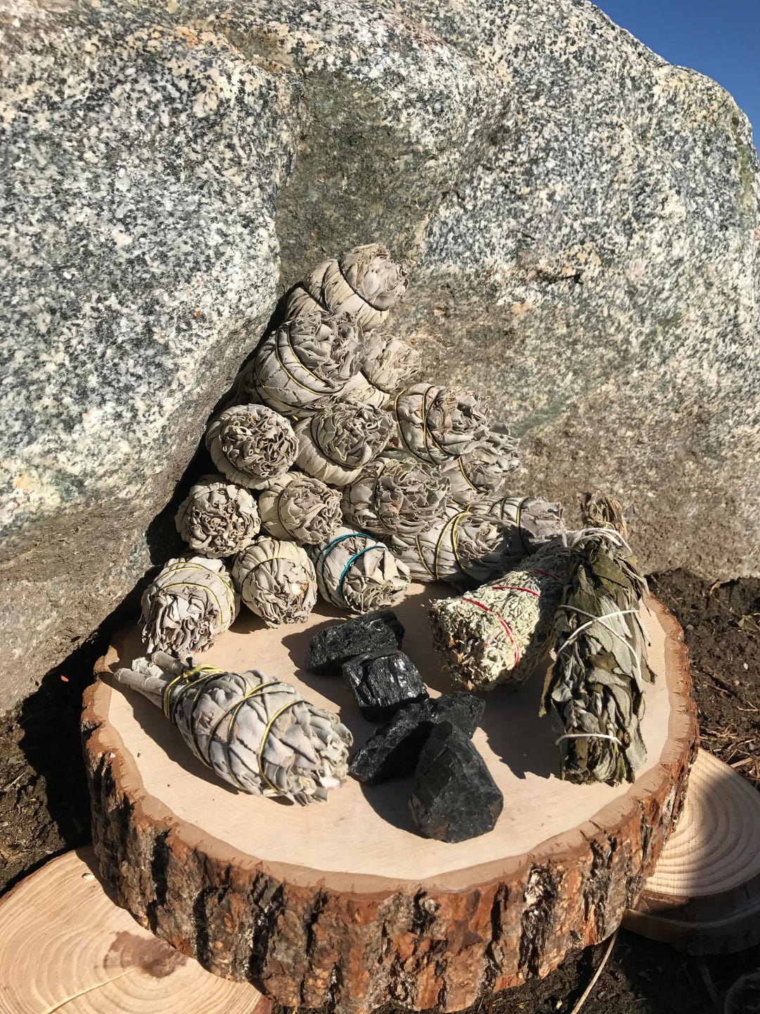 HOME CLEANSING Smudge Kit | White Sage Blue Sage, Lavender, Black ...