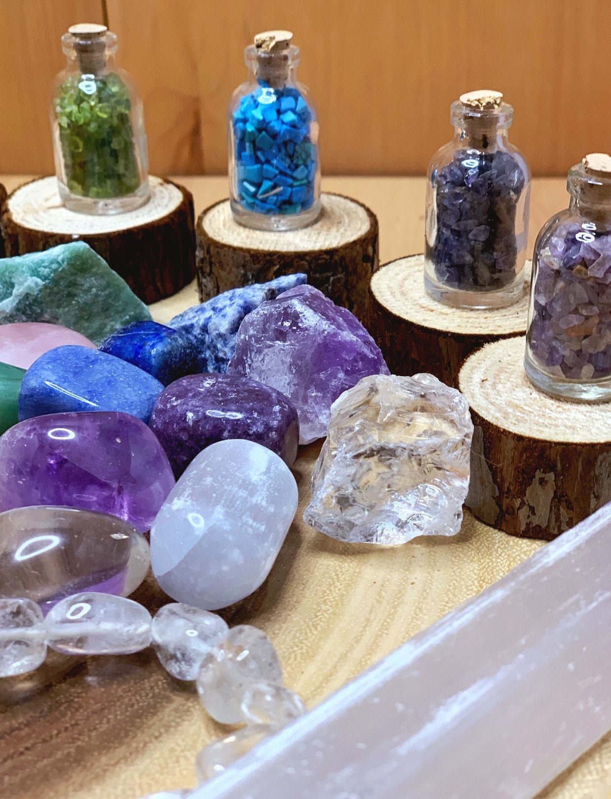 37-Pc. Chakra Crystal Gift Set | 9 in. Sage & Selenite | 7 Chakras ...