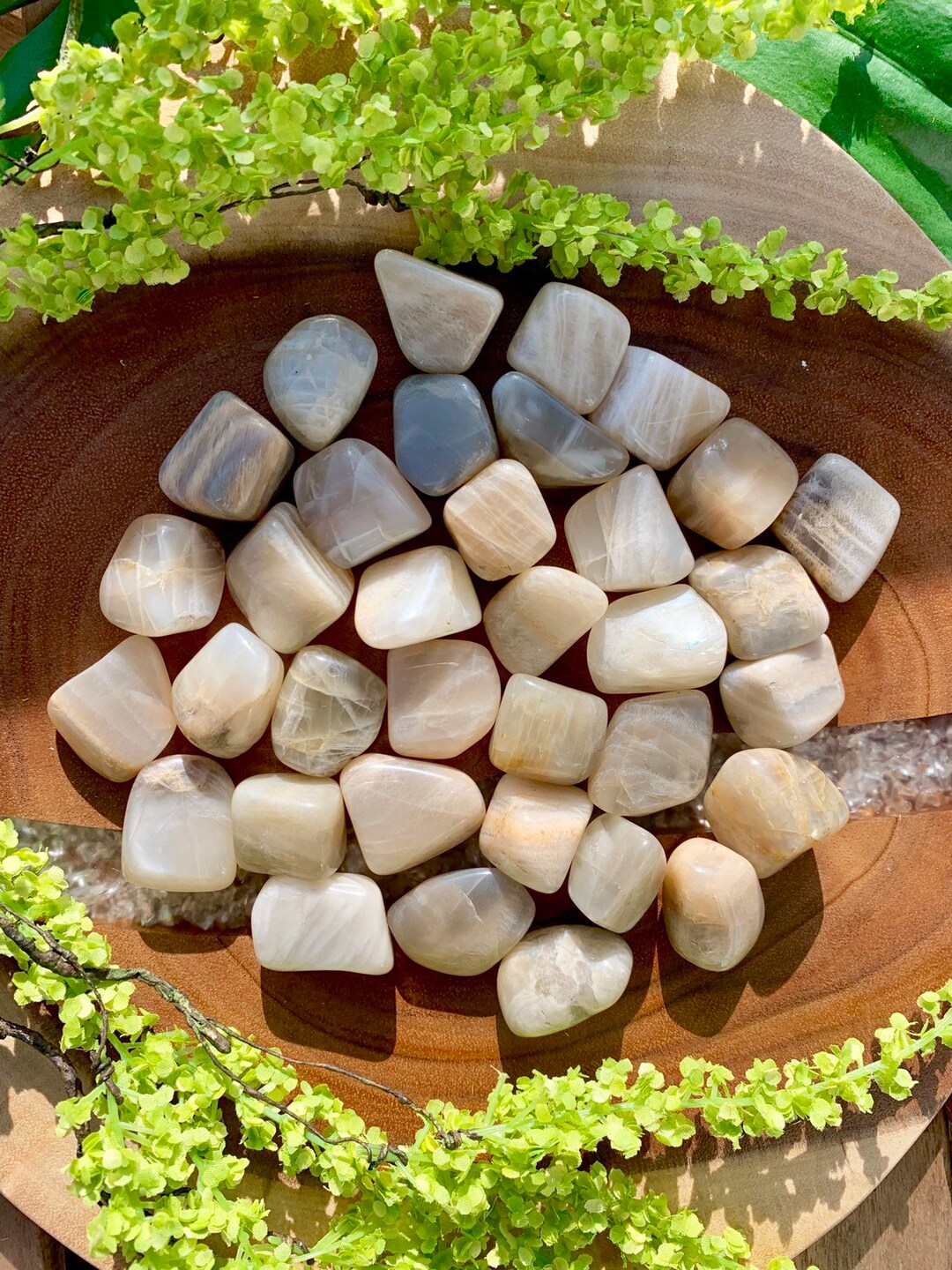 PEACH MOONSTONE (grade A Natural) Tumbled Polished Stones Gemstone for ...