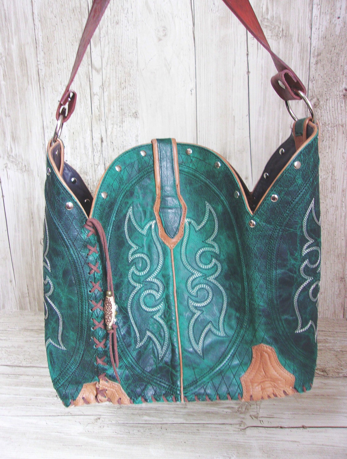 Bucket Bag Cowboy Boot Purse Bk91handcrafted Luxury Western Chic ...