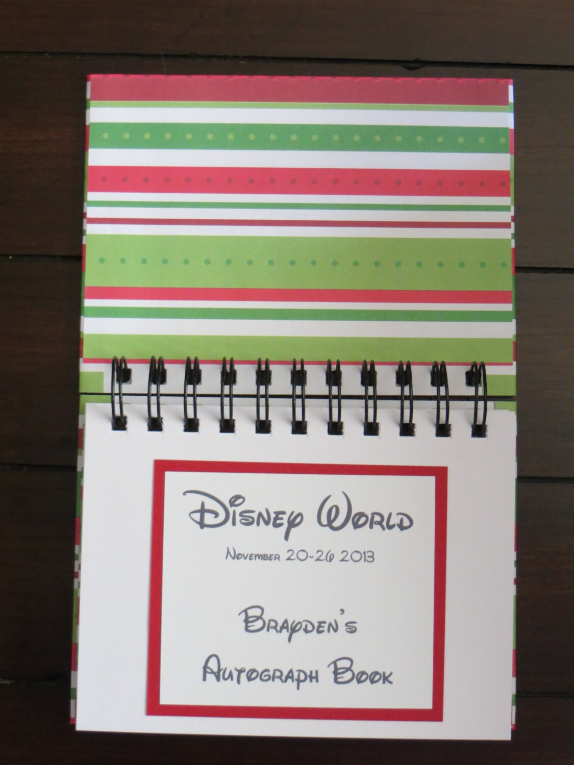 Personalized Disney Autograph & Photo Book Mickey Mouse - Etsy