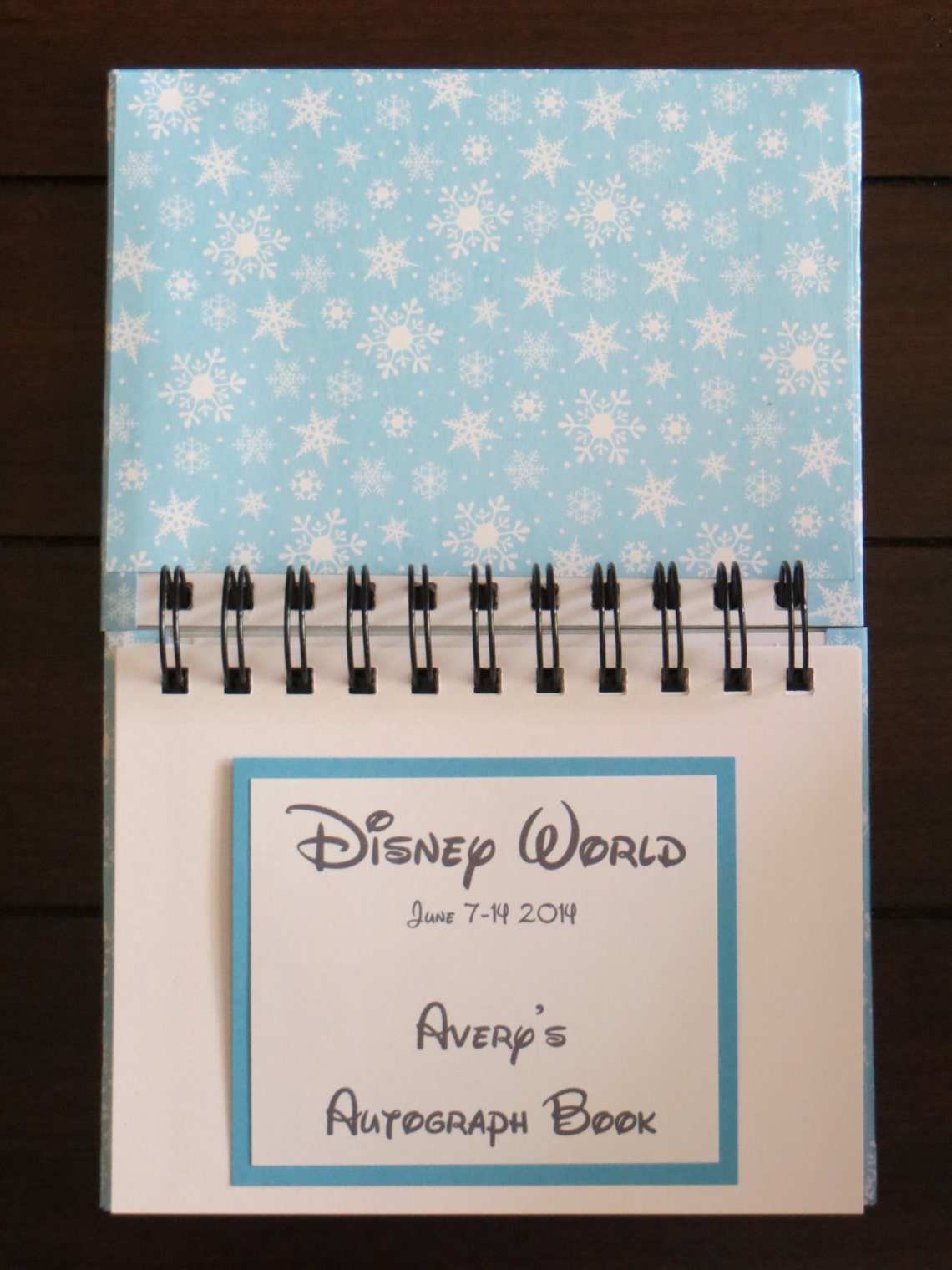 Personalized Disney Autograph & Photo Book Frozen Elsa and - Etsy