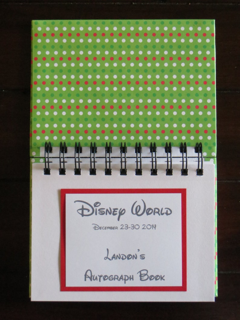 Personalized Disney Autograph & Photo Book Mickey Mouse - Etsy