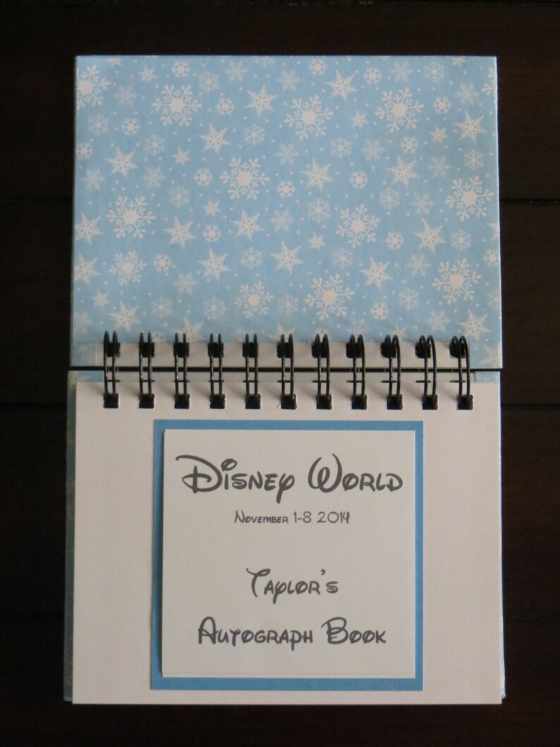 Personalized Disney Autograph & Photo Book Frozen Elsa - Etsy