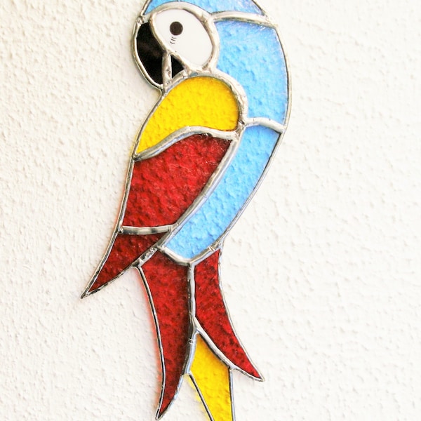 Stained Glass Parrot - Etsy