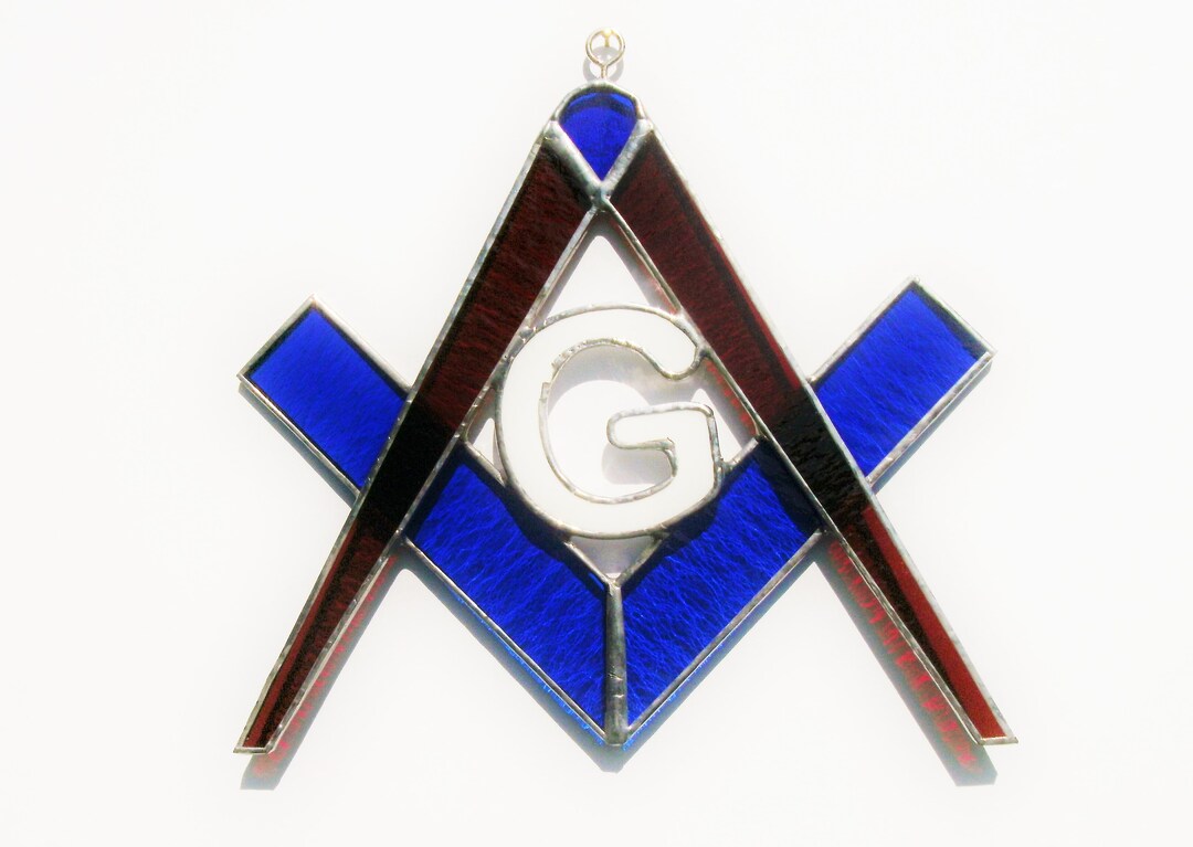 Stained Glass Masonic Emblem Suncatcher - Etsy