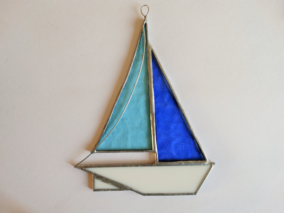 Stained Glass Sailing Boat - Etsy