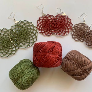 Beginner Friendly Scalable Crochet Pattern, Crochet Hoop Earrings PDF ...