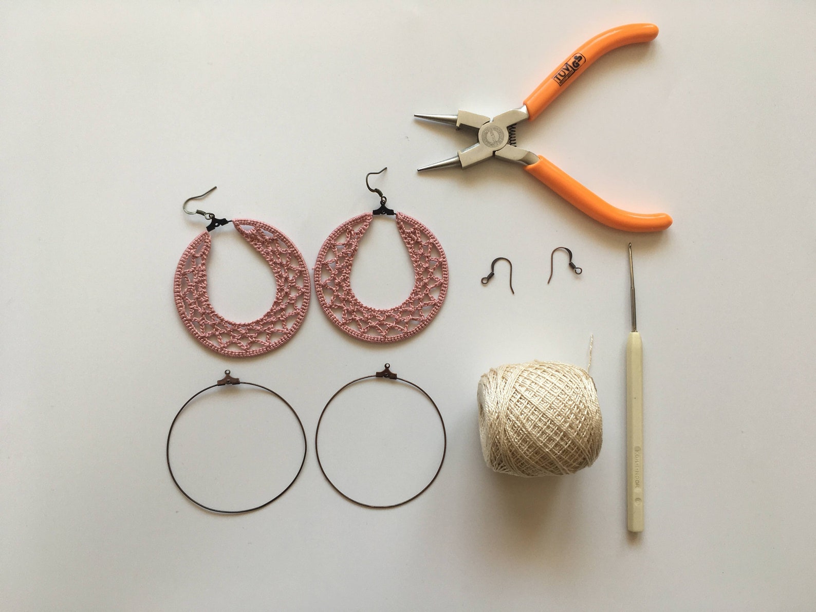 2 Crochet Patterns for Small and Large Geometric Hoop - Etsy