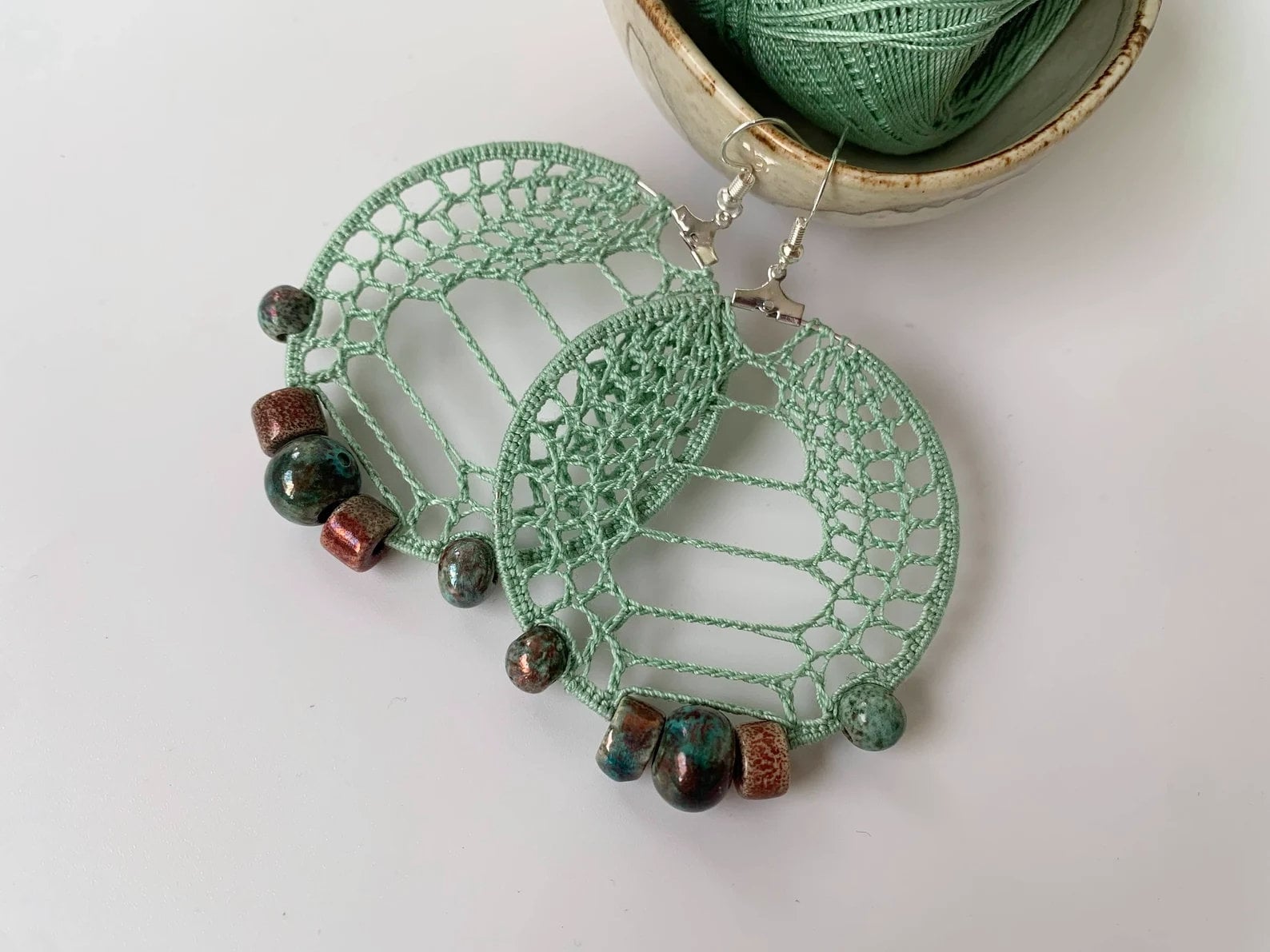 Bundle of 9 Crochet Hoop Earrings PDF Tutorials, Instant Download ...