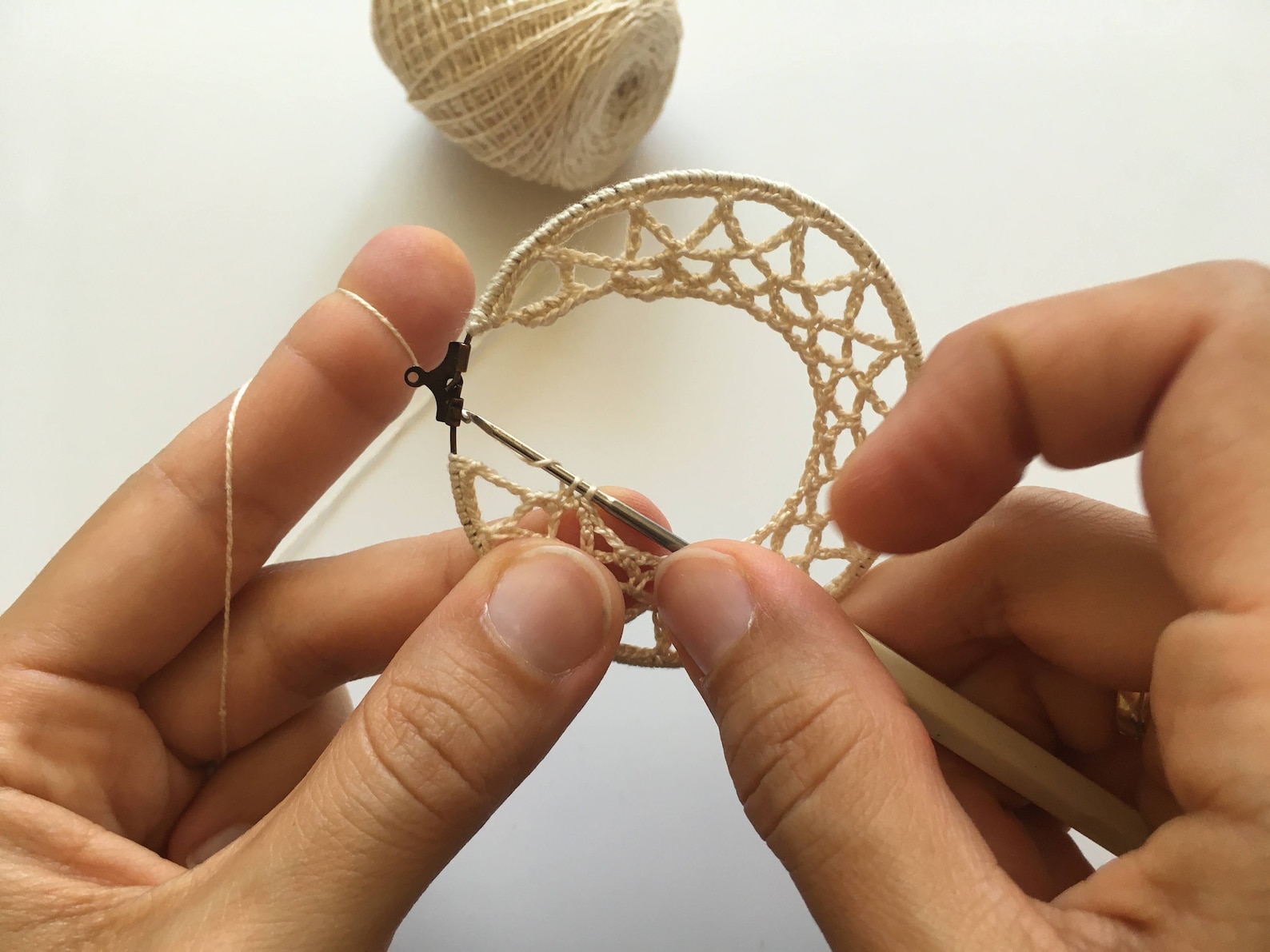 2 Crochet Patterns for Small and Large Geometric Hoop - Etsy