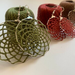 Beginner Friendly Scalable Crochet Pattern, Crochet Hoop Earrings PDF ...