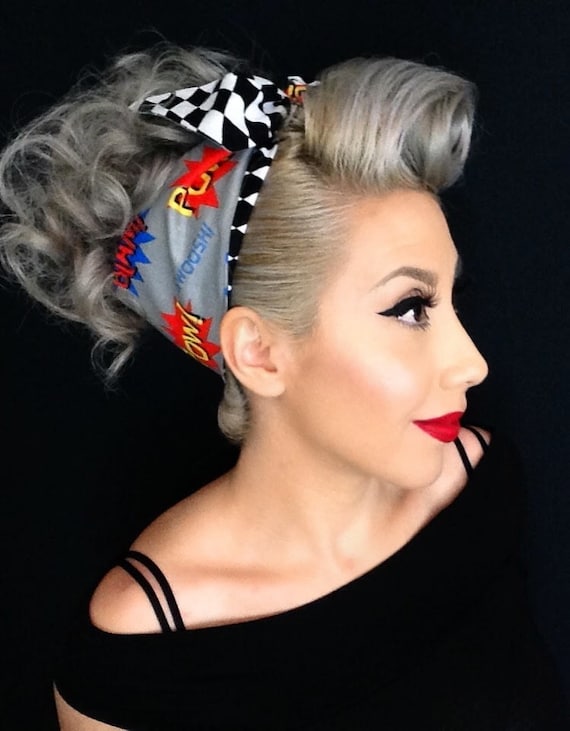 Rockabilly Girl Hairstyles Bandana