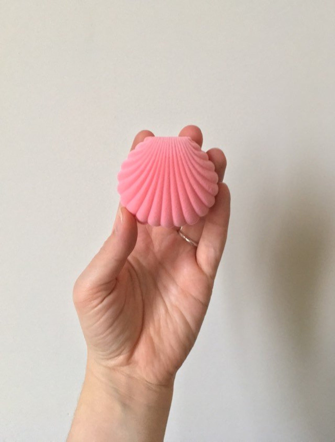 Pink or White Shell Shaped Box, Small Ring Box, Gift Packaging ...