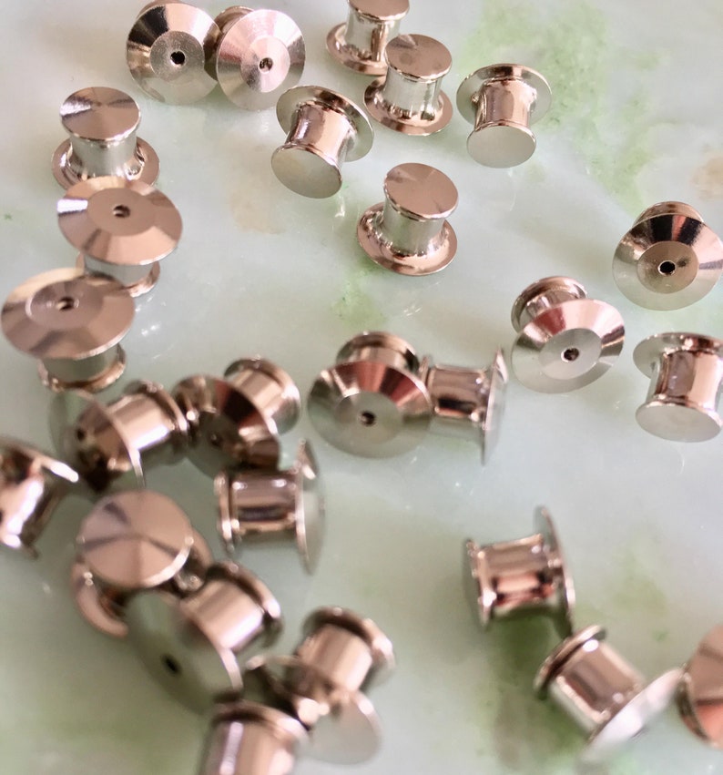 10 to 30 Extra Safe Pin Backings Pin Metal Backings Metal - Etsy