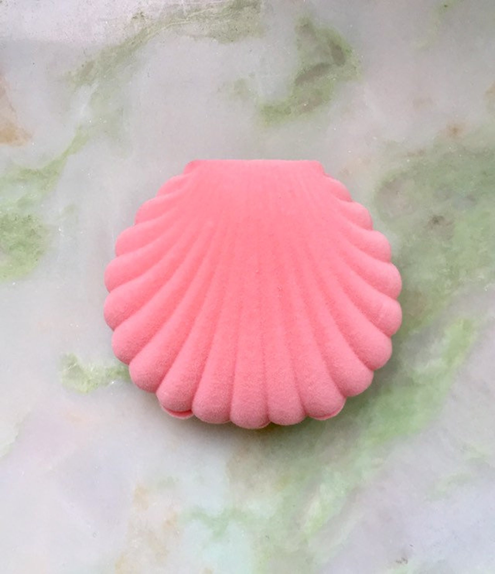 Pink or White Shell Shaped Box, Small Ring Box, Gift Packaging ...