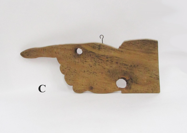 Pointing Finger Folk Art Sign - Etsy