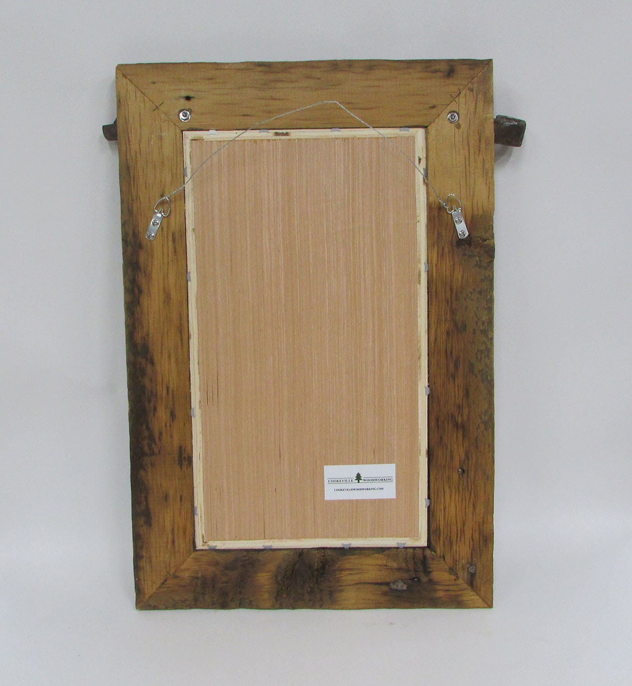 Barn Wood Frame With Wrought Iron - Etsy