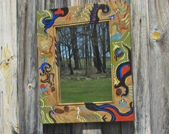 Hand Painted Mirror - Etsy