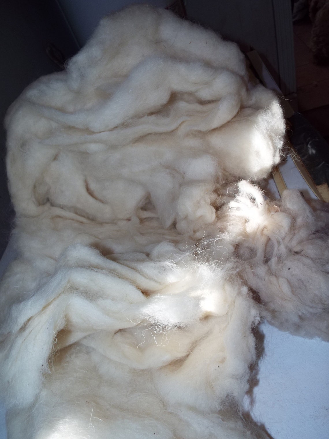 Navajo-churro Sheep Wool Roving White 6 Ounces - Etsy