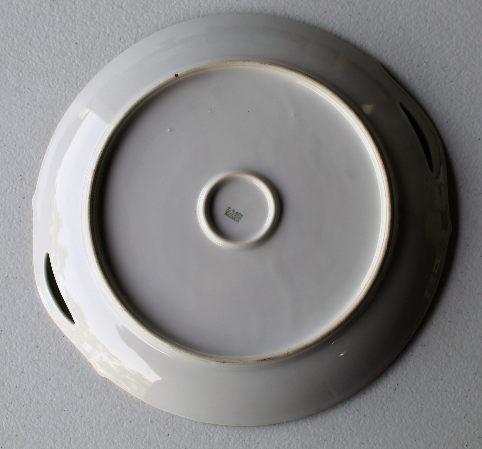 Antique Zeh Scherzer Z.s.&co 1880 1918 Handled Plate - Etsy