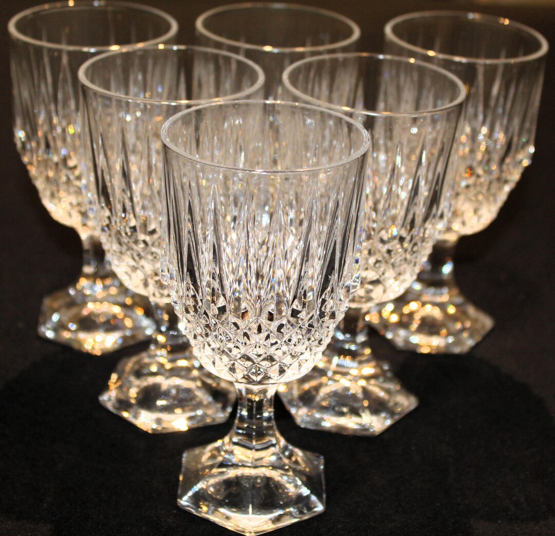 Fostoria Stratton Set of Six Wine Glasses - Etsy