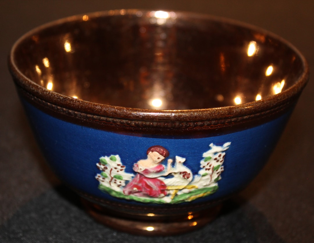 Antique Copper Luster 1820-1850 Bowl - Etsy