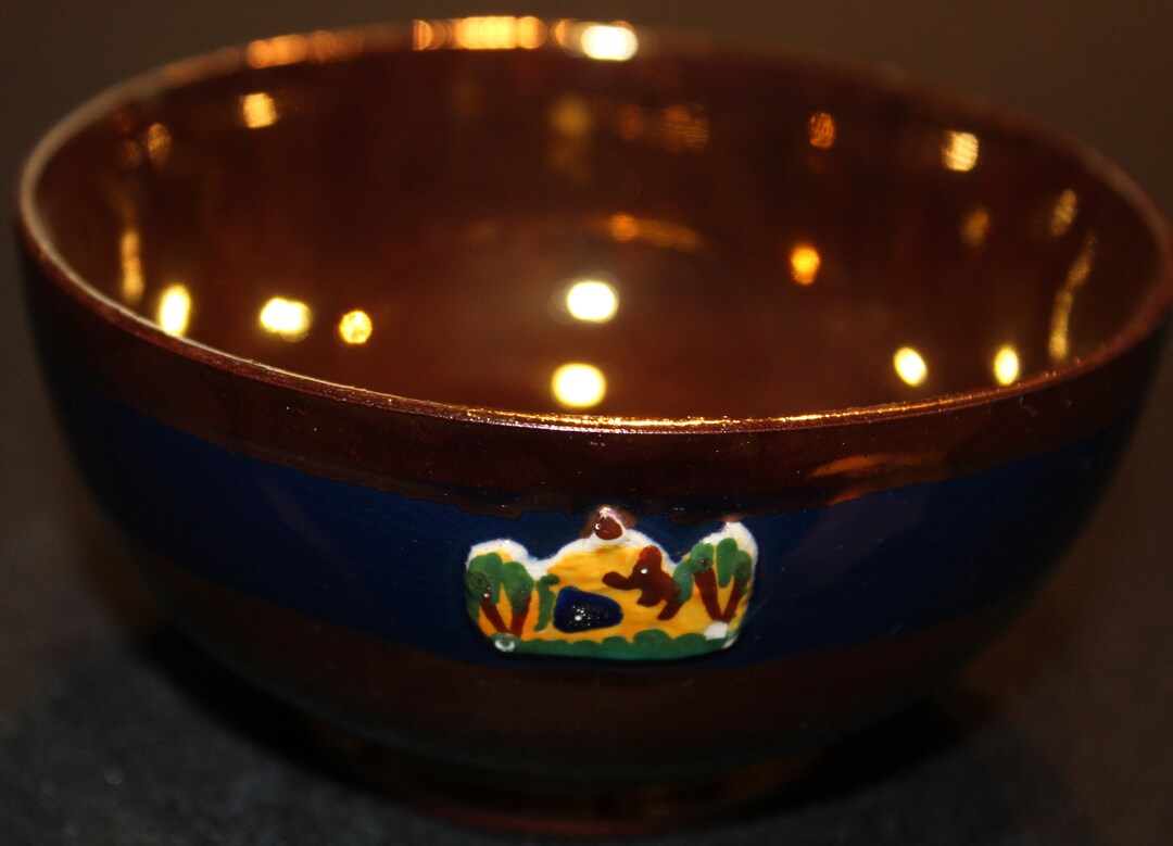 Antique Copper Luster 1820-1850 Bowl - Etsy