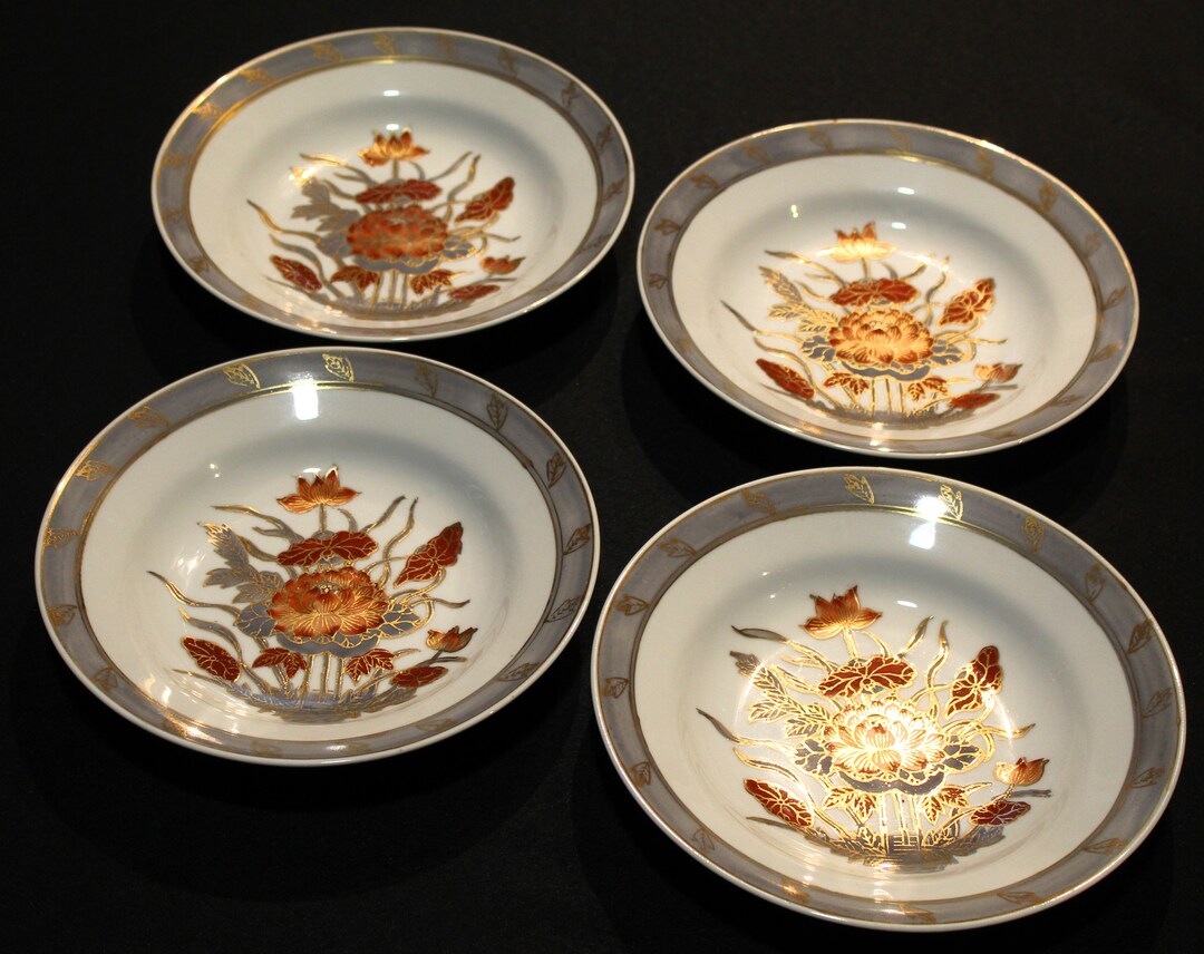 Japanese Porcelain Ware ACF Set of Four Pasta Bowls - Etsy