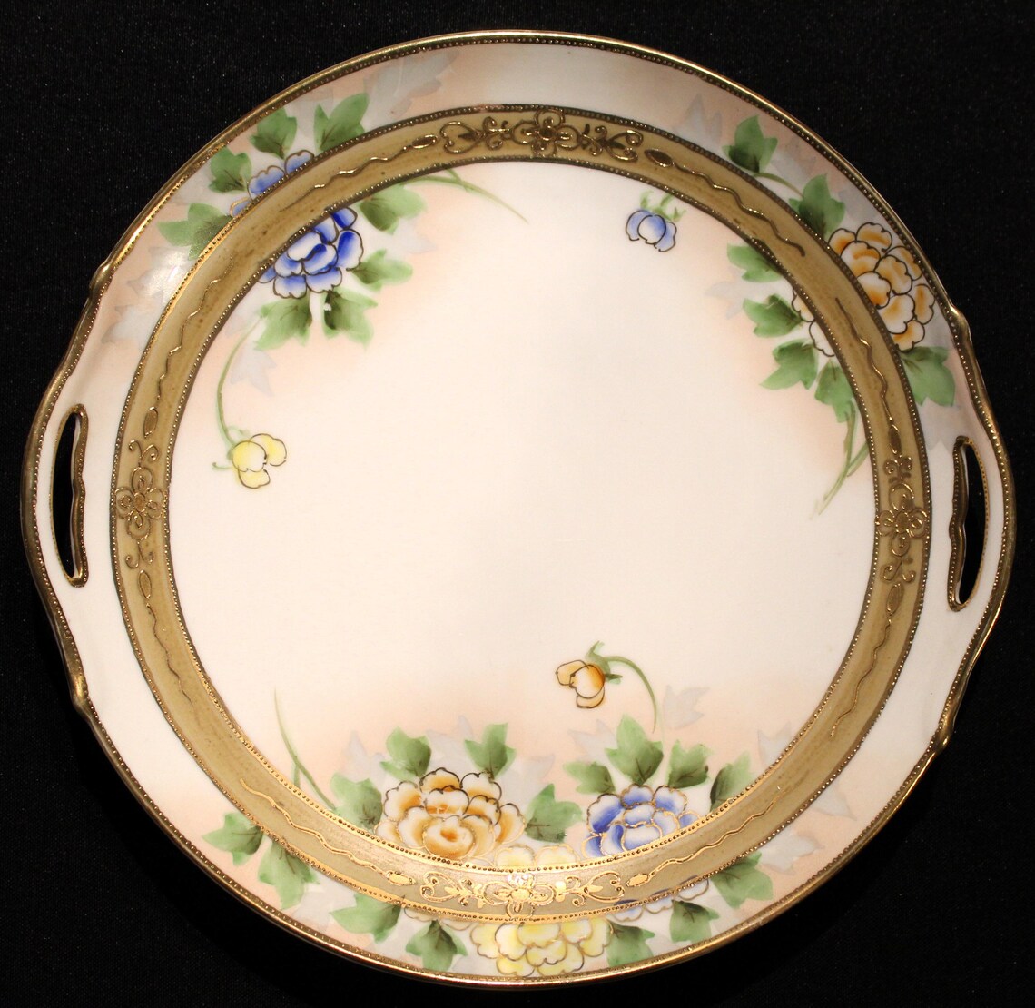 Nippon Morimura Bros Handled Plate - Etsy