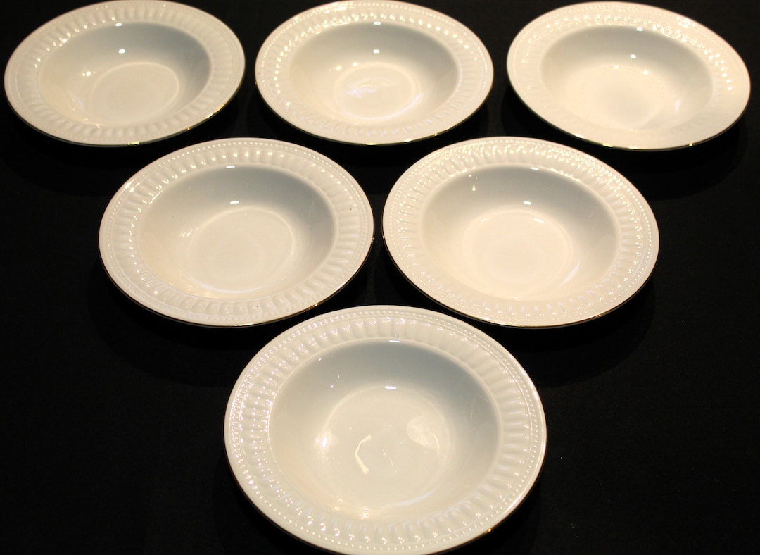 Oneida Athena Gold Majesticware Set of Six Rimmed Soup Bowls - Etsy