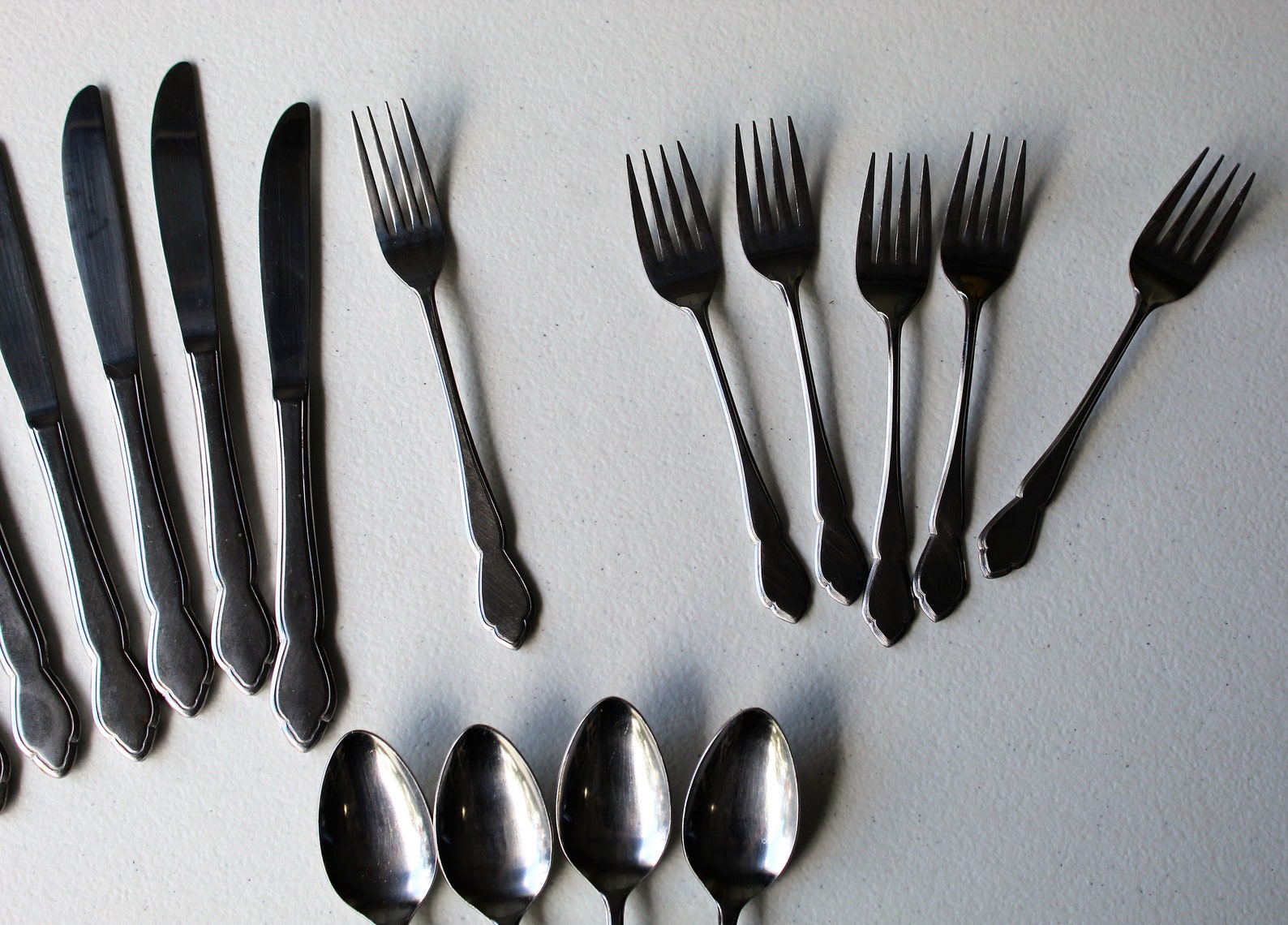 Oxford Hall Shoreham Stainless Flatware 17 Piece Set | Etsy