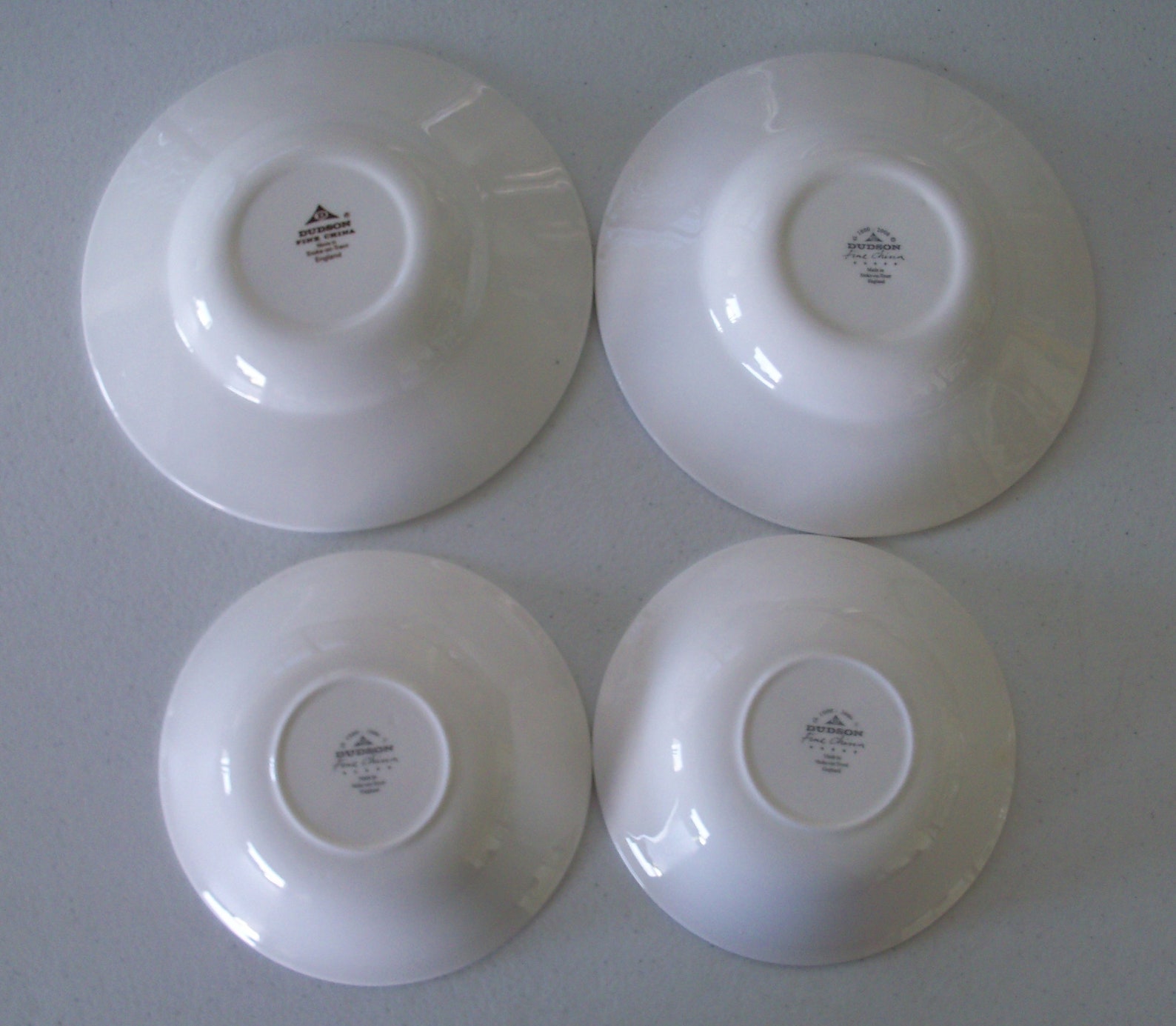 Dudson White China Set of Four Bowls | Etsy