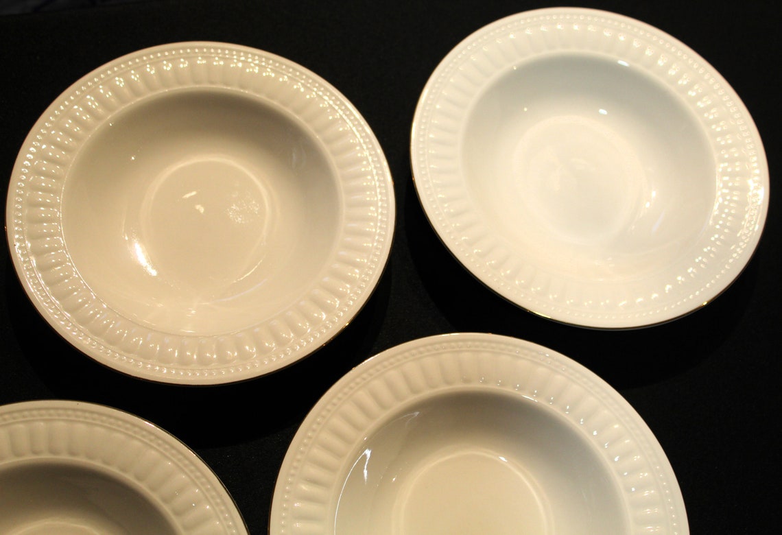 Oneida Athena Gold Majesticware Set of Six Rimmed Soup Bowls - Etsy