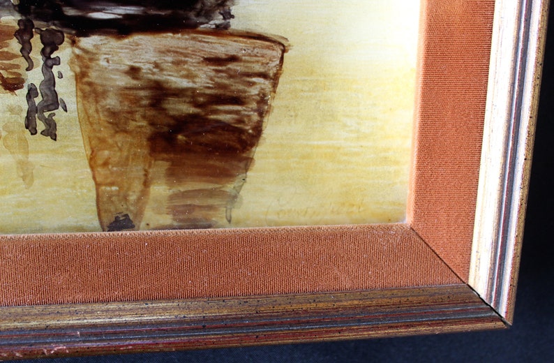 Count Agazzi Hand Reverse Painted Framed Signed Picture - Etsy